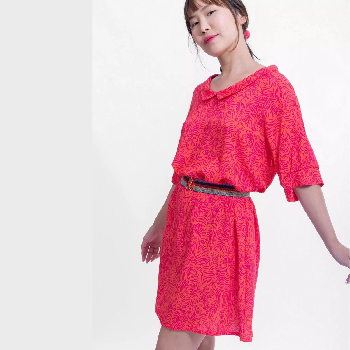 Inspiration vintage 60's pour la robe Trapèze Tigre hysteriko